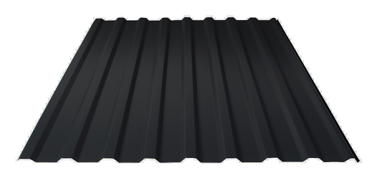 Kattopelti Suoraprofiili 1100x2000mm RR33 musta - Hammer verkkokauppa