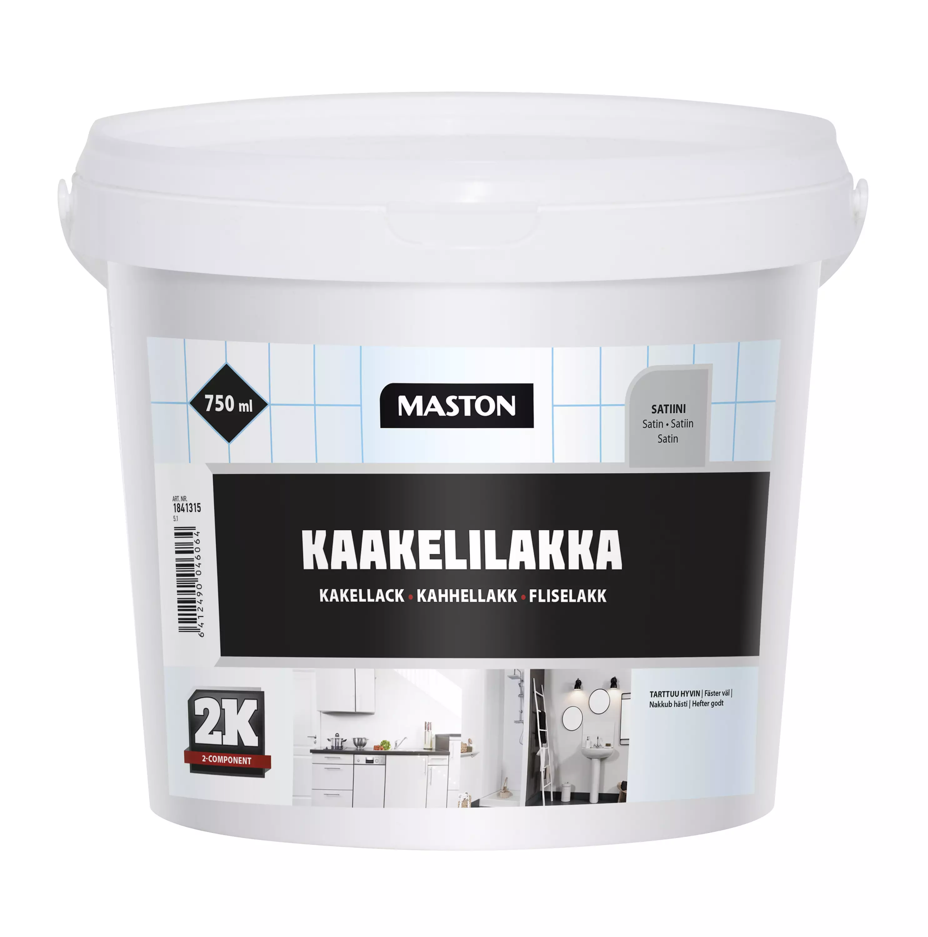 Maston lakka 2K Kaakeli Satiini 750ml - Hammer verkkokauppa