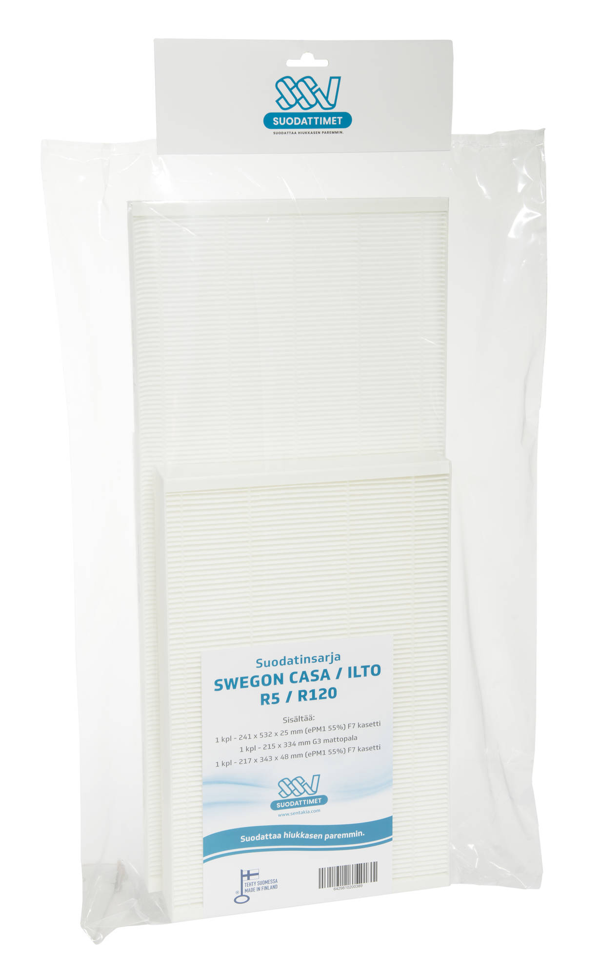 SSV Swegon Casa/Ilto R5/R120 Ilmanvaihtokoneen suodatin - Hammer ...